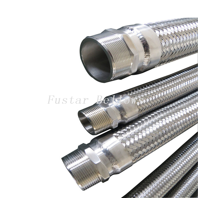 SS304 swivel male npt threaded nut flexible metal hose - Buy swivel ...