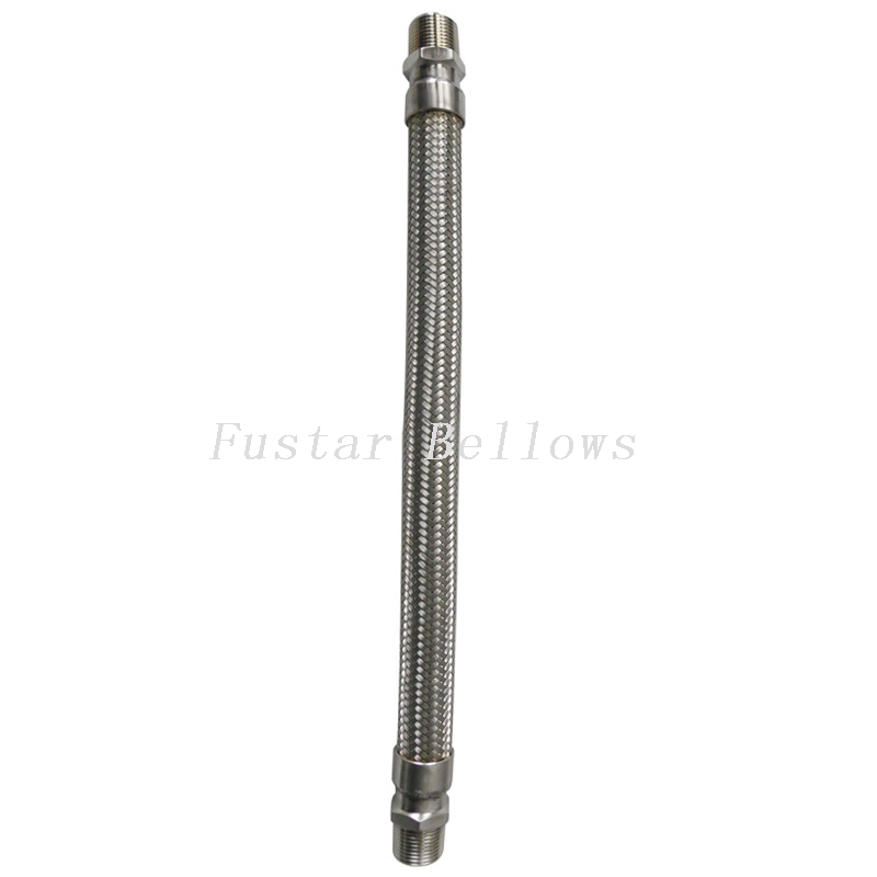 SS304 swivel male npt threaded nut flexible metal hose - Buy swivel ...