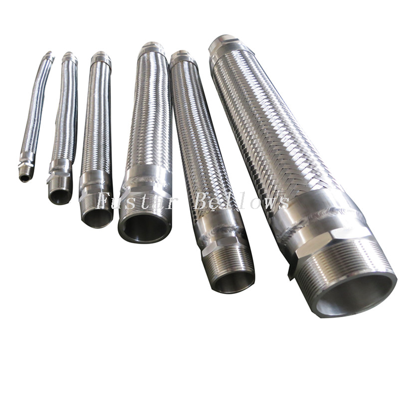 SS304 swivel male npt threaded nut flexible metal hose - Buy swivel ...